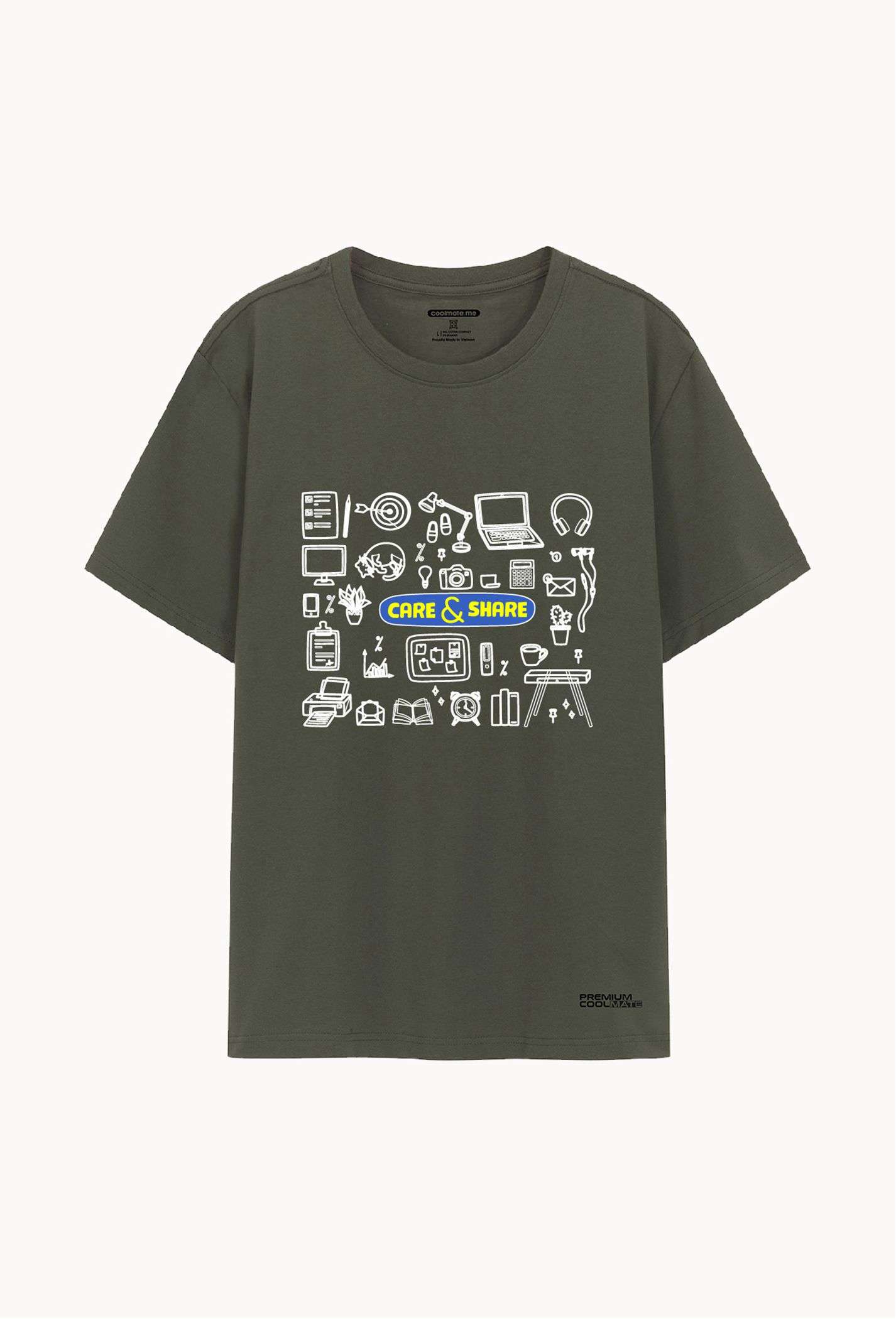 Áo Thun Nam Care&Share phiên bản Văn Phòng Vải Cotton Đẹp Hot Trend ...
